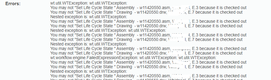Solved: windchill workflow stuck - PTC Community